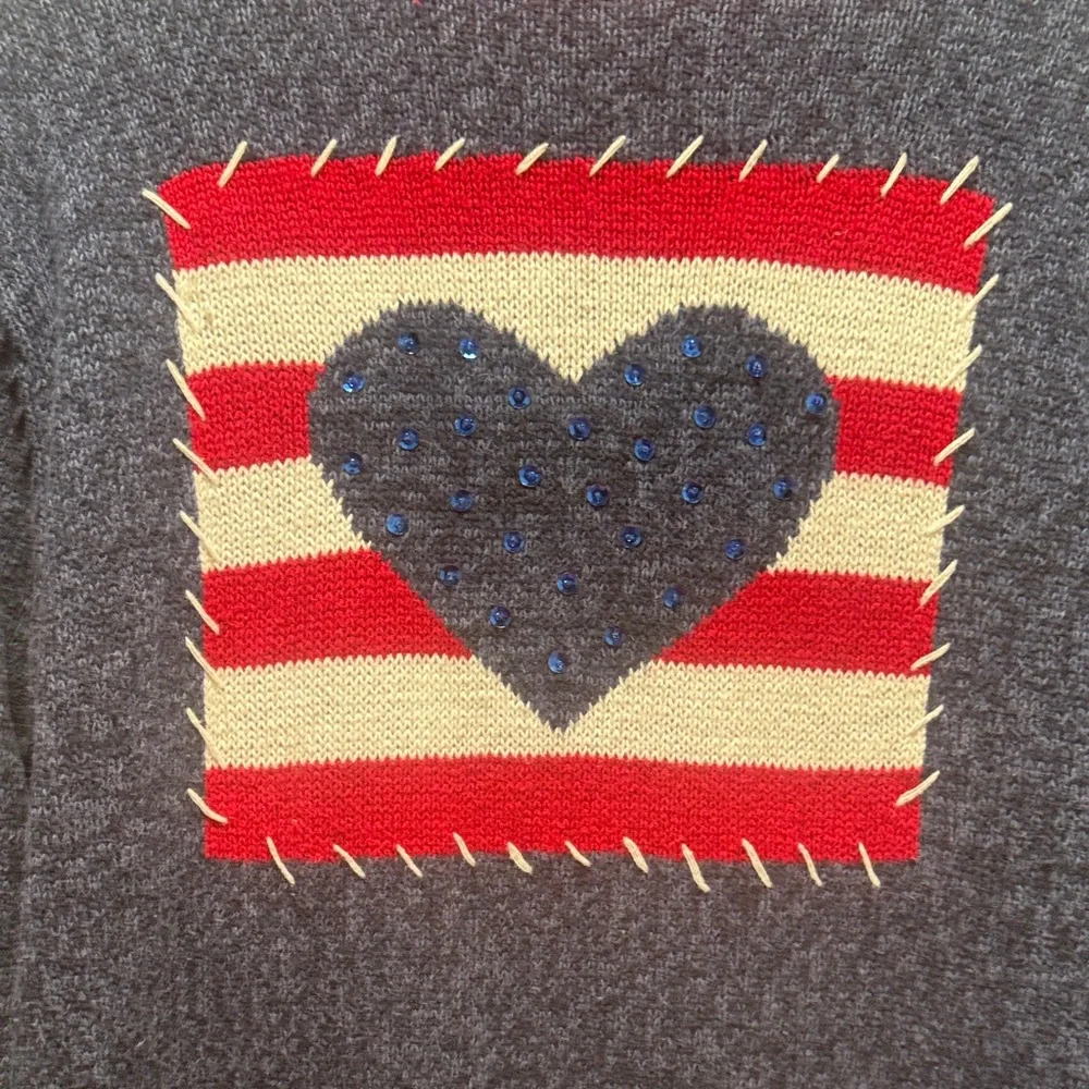 Tiara International | Sweaters | Tiara Collection Heart Sweater | Poshmark